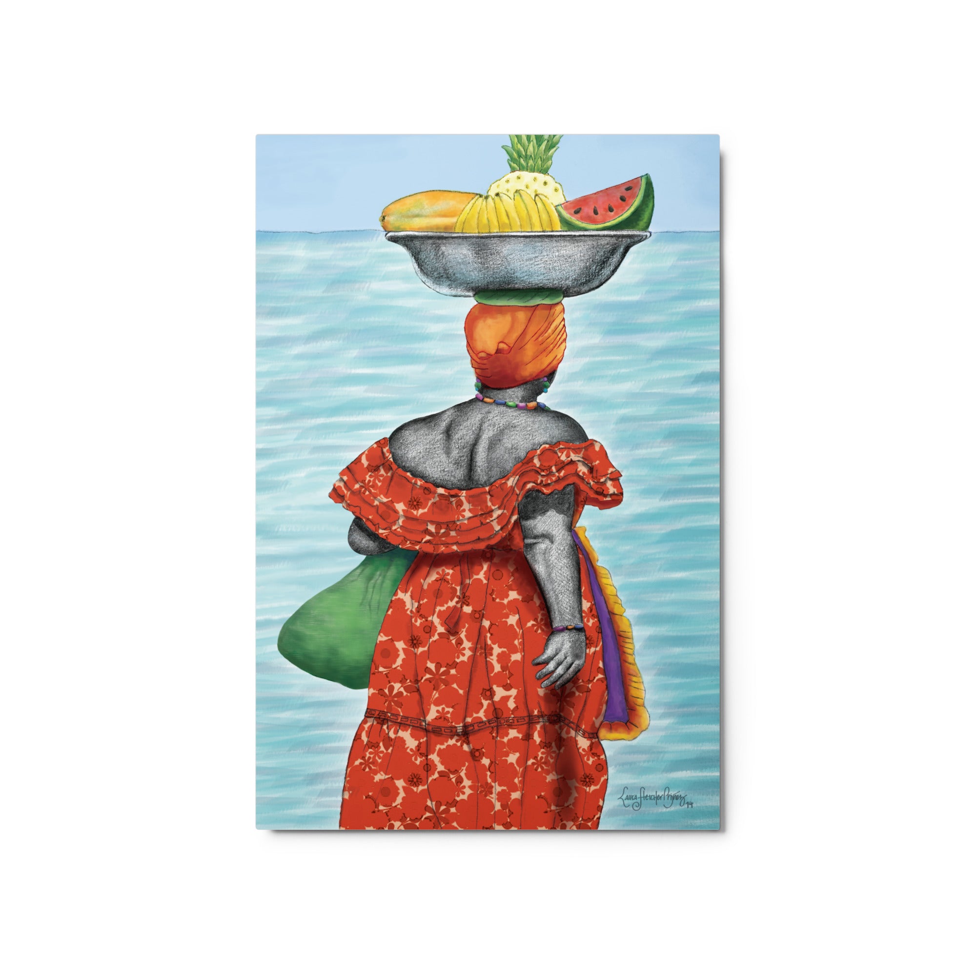 Palenquera - Colombian Artwork Metal print – Tukui
